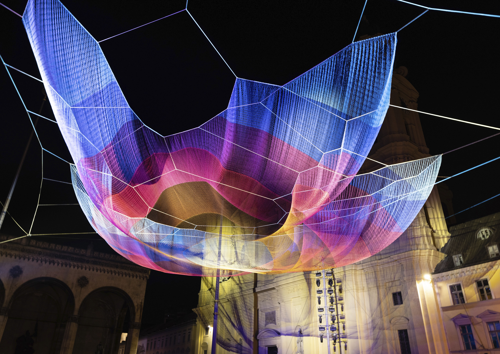 New SOM Collaboration With Artist Janet Echelman Now on View in Munich ...