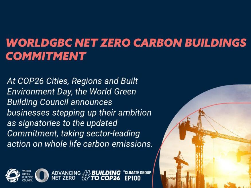 At COP26, 44 Businesses Sign Net Zero Carbon Buildings Commitment – SOM