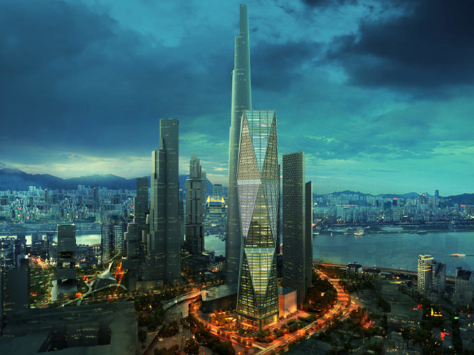 Diagonal Tower Turns a Corner – SOM